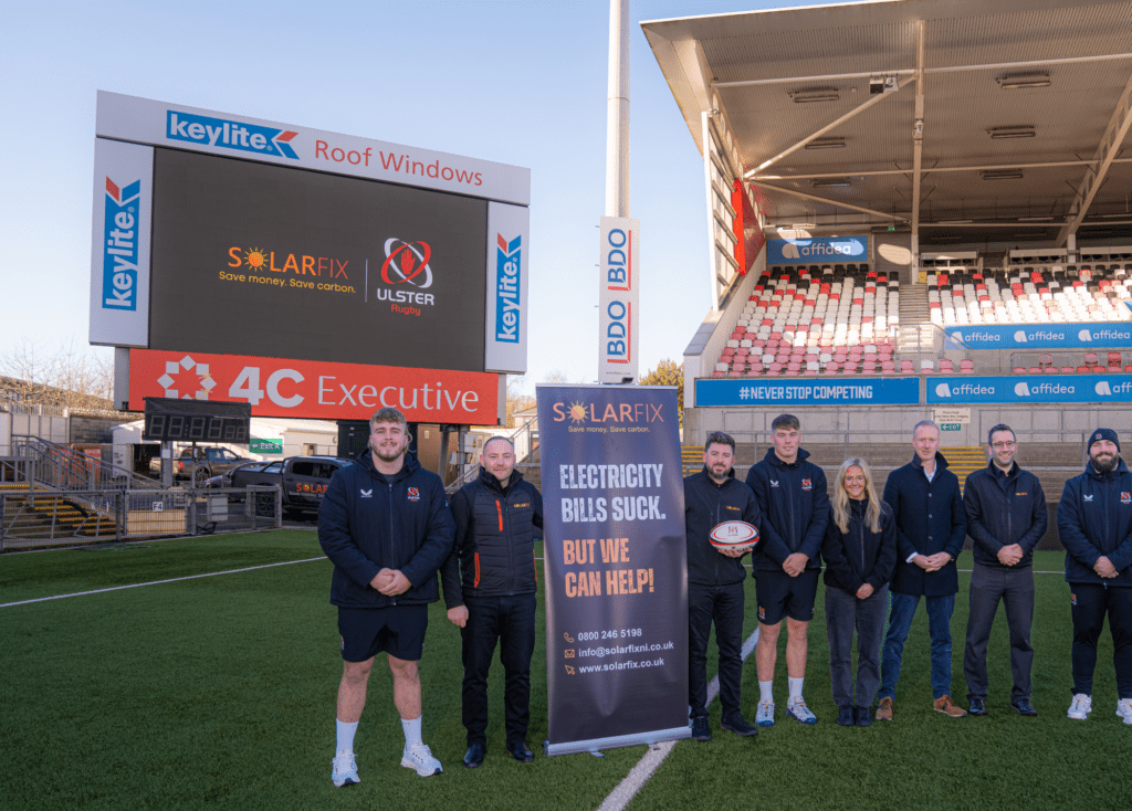 Ulster Rugby Goes Solar with Solarfix On Affidea Stadium - NI Chamber